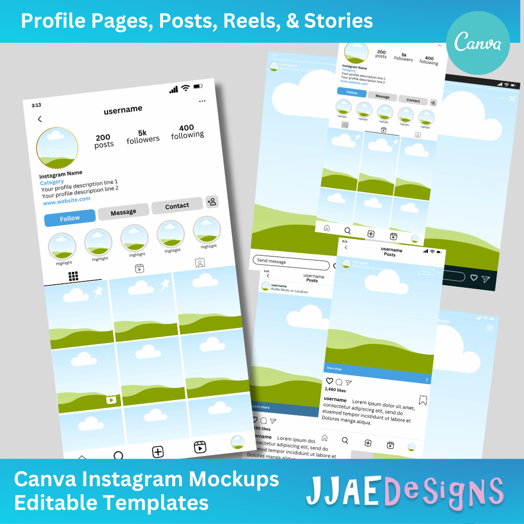 Instagram Profile Canva Template – JJAEDesigns