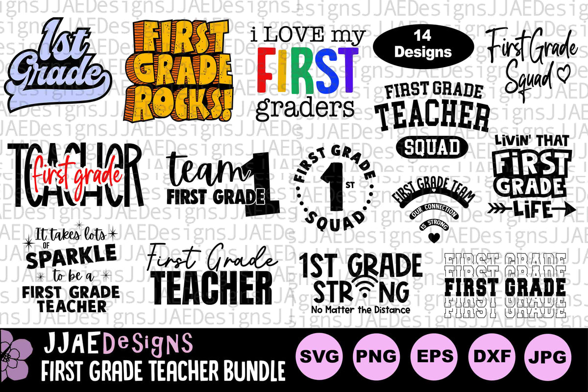 First Grade Teacher Bundle – JJAEDesigns