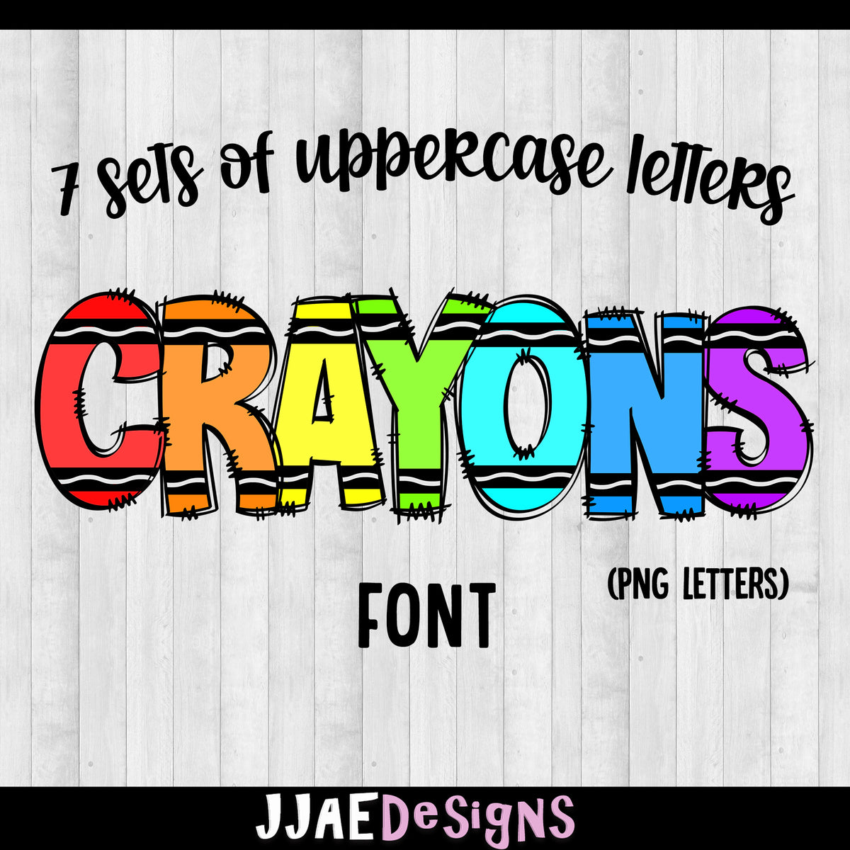 Crayon PNG Letters – JJAEDesigns