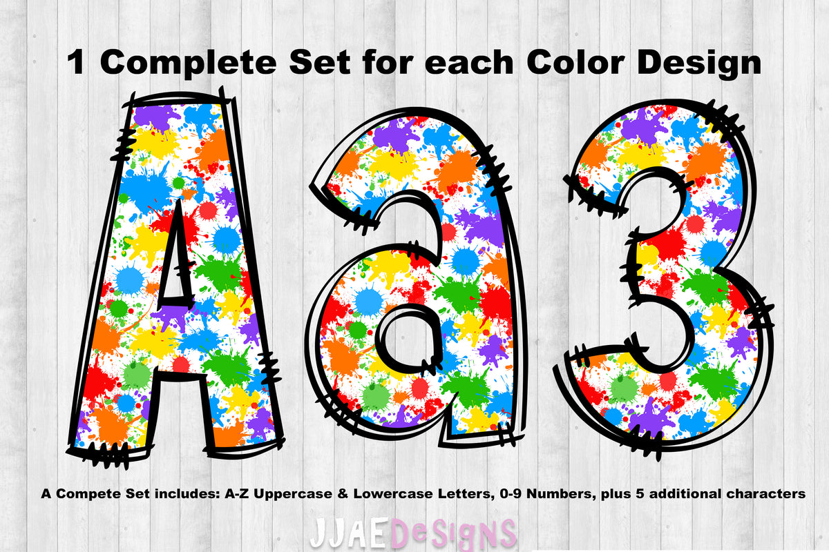 Paint PNG Letters – JJAEDesigns